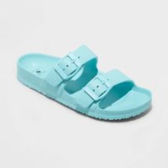 Shade & Shore | Shoes | Womens Neida Eva Two Band Slide Sandals Shade ...
